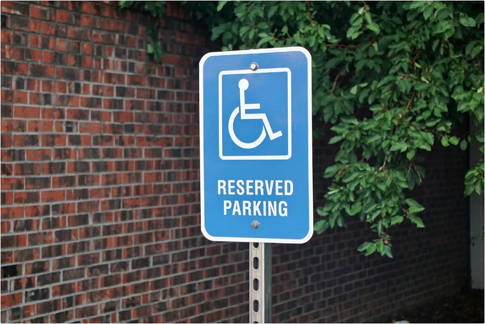 Modern ADA Compliant Handicap Parking Signs for Safety